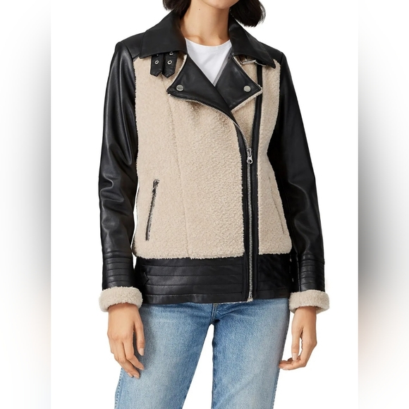 Slate & Willow | Jackets & Coats | Slate Willow Faux Sherpa Aviator ...